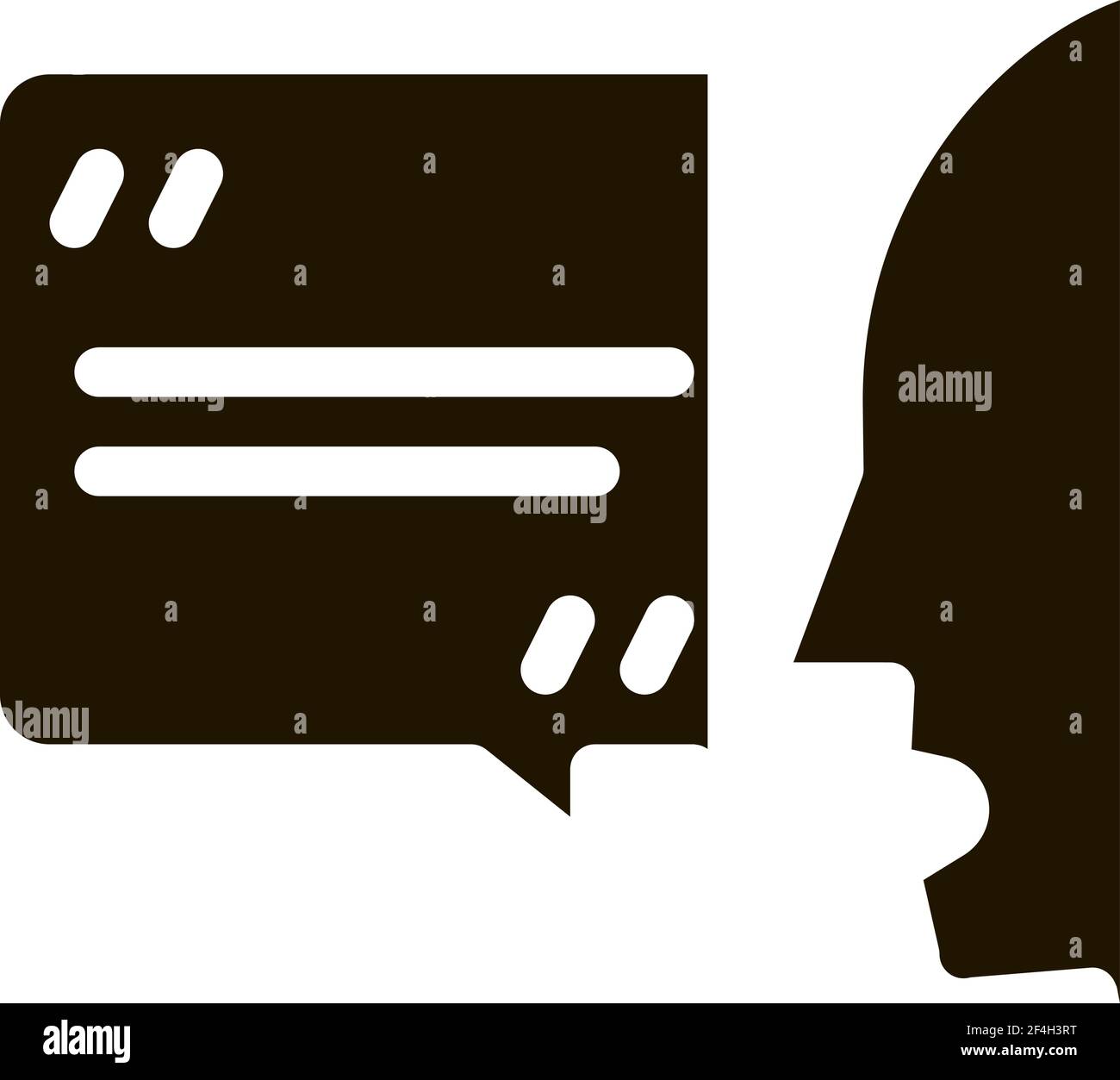 Human Speaking Icon Vector Glyph Illustration Stock Vector Image & Art ...