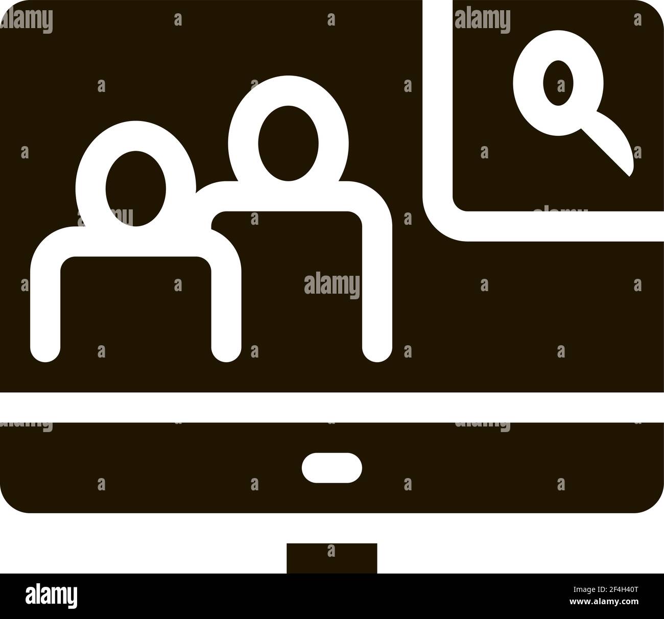 Online Connection Icon Vector Glyph Illustration Stock Vector Image ...