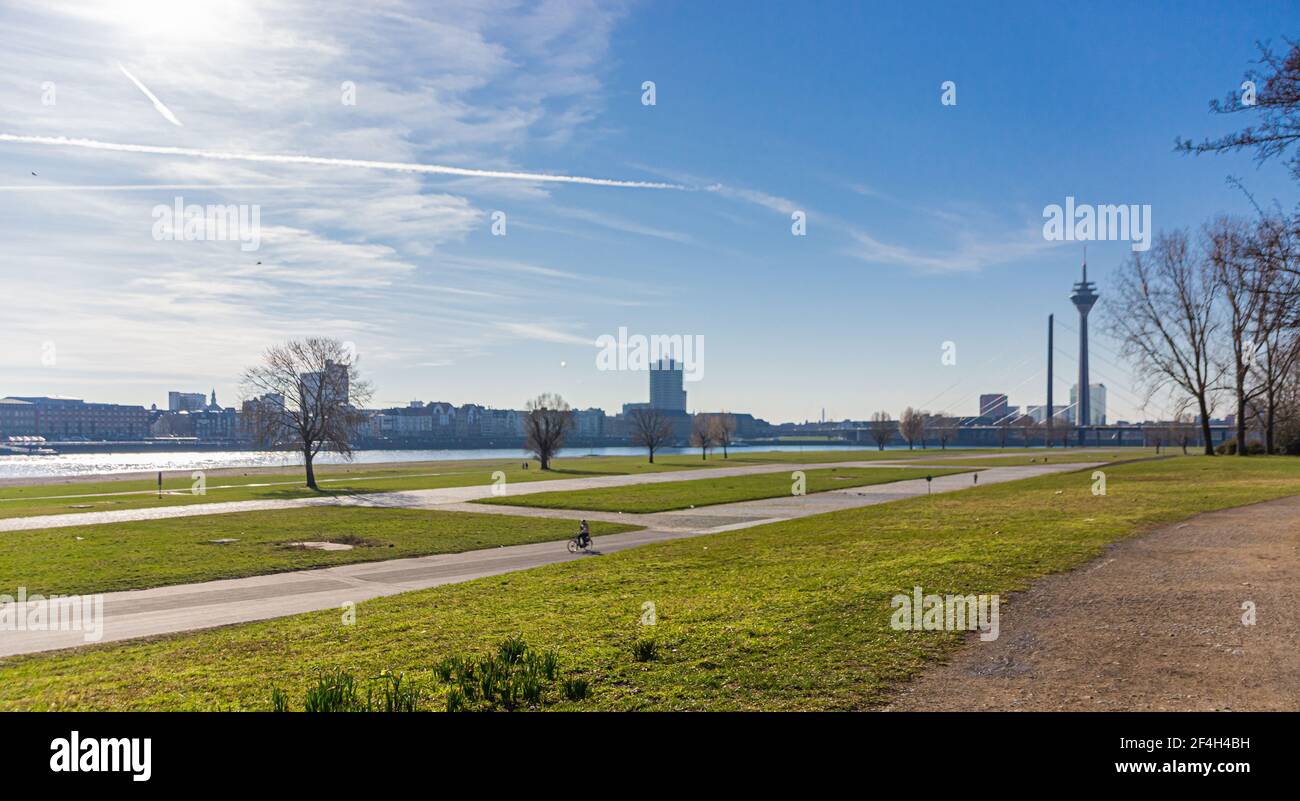 Rhine tower rheinturm hi-res stock photography and images - Alamy