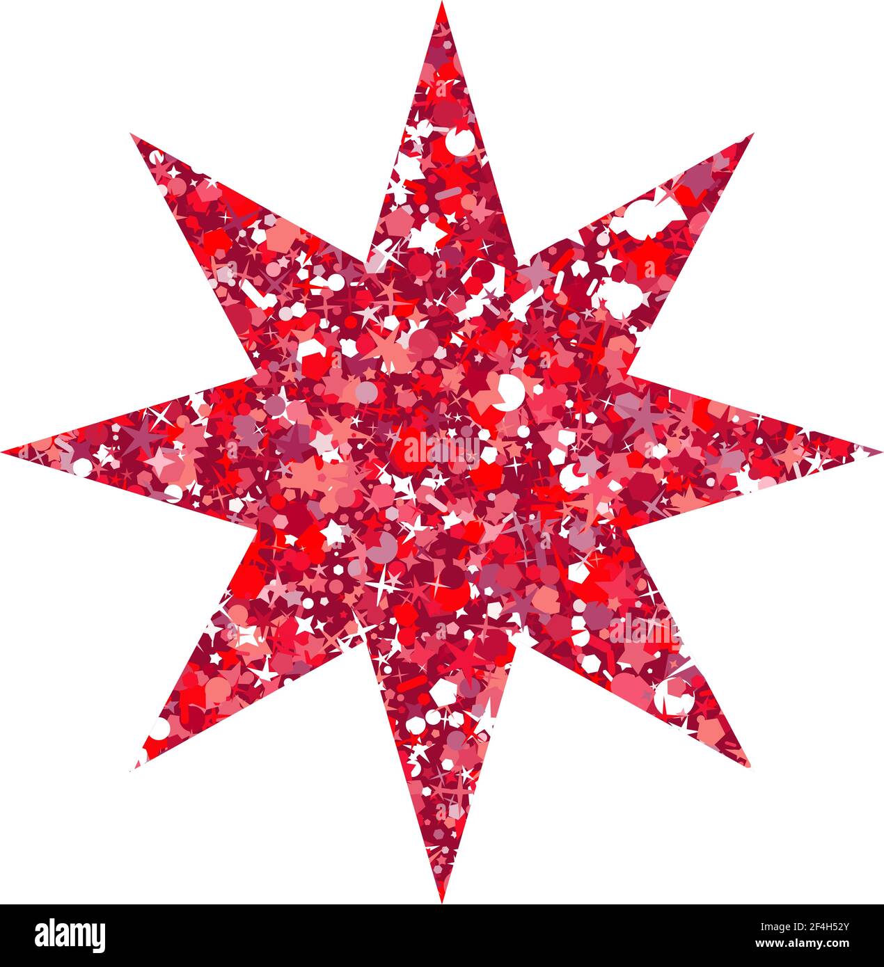Vector luxury glitter red star. Rating, award and insignia Stock Vector ...