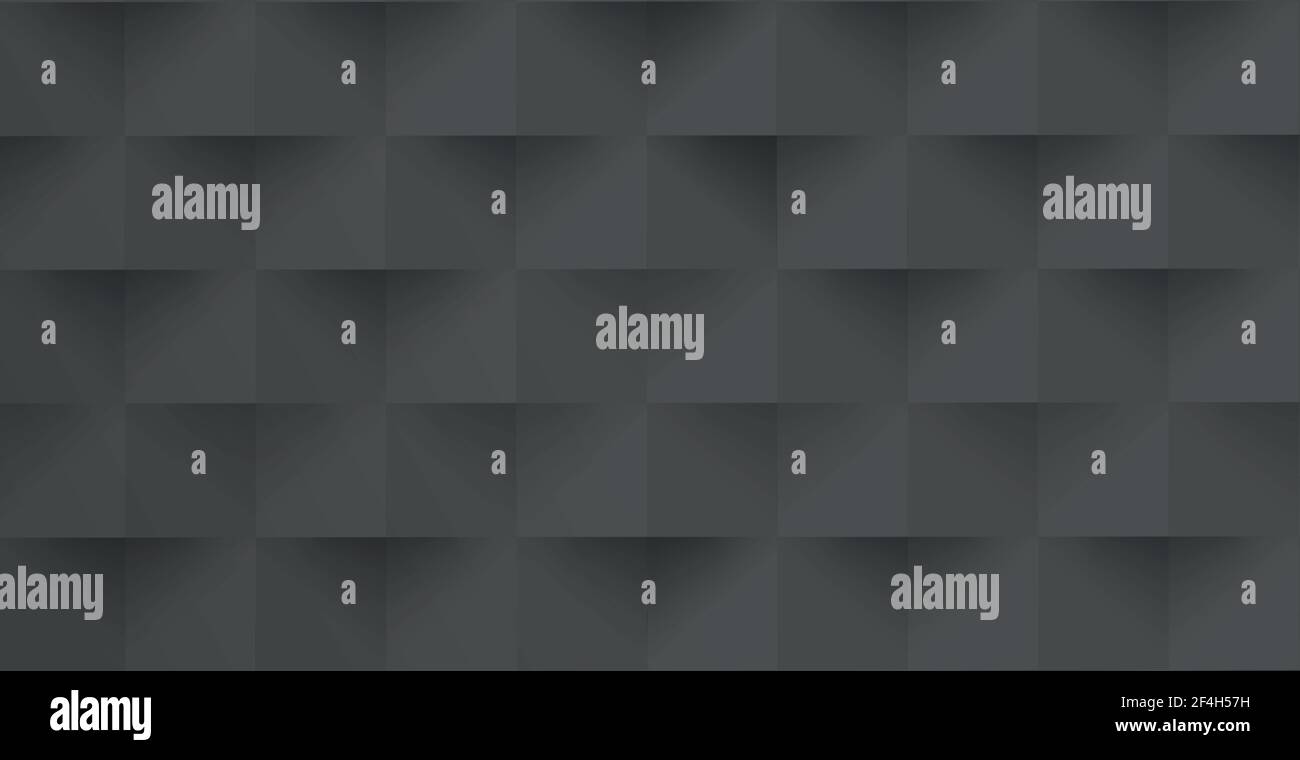 Abstract black background, web template, squares with shadow - Vector illustration Stock Vector ...