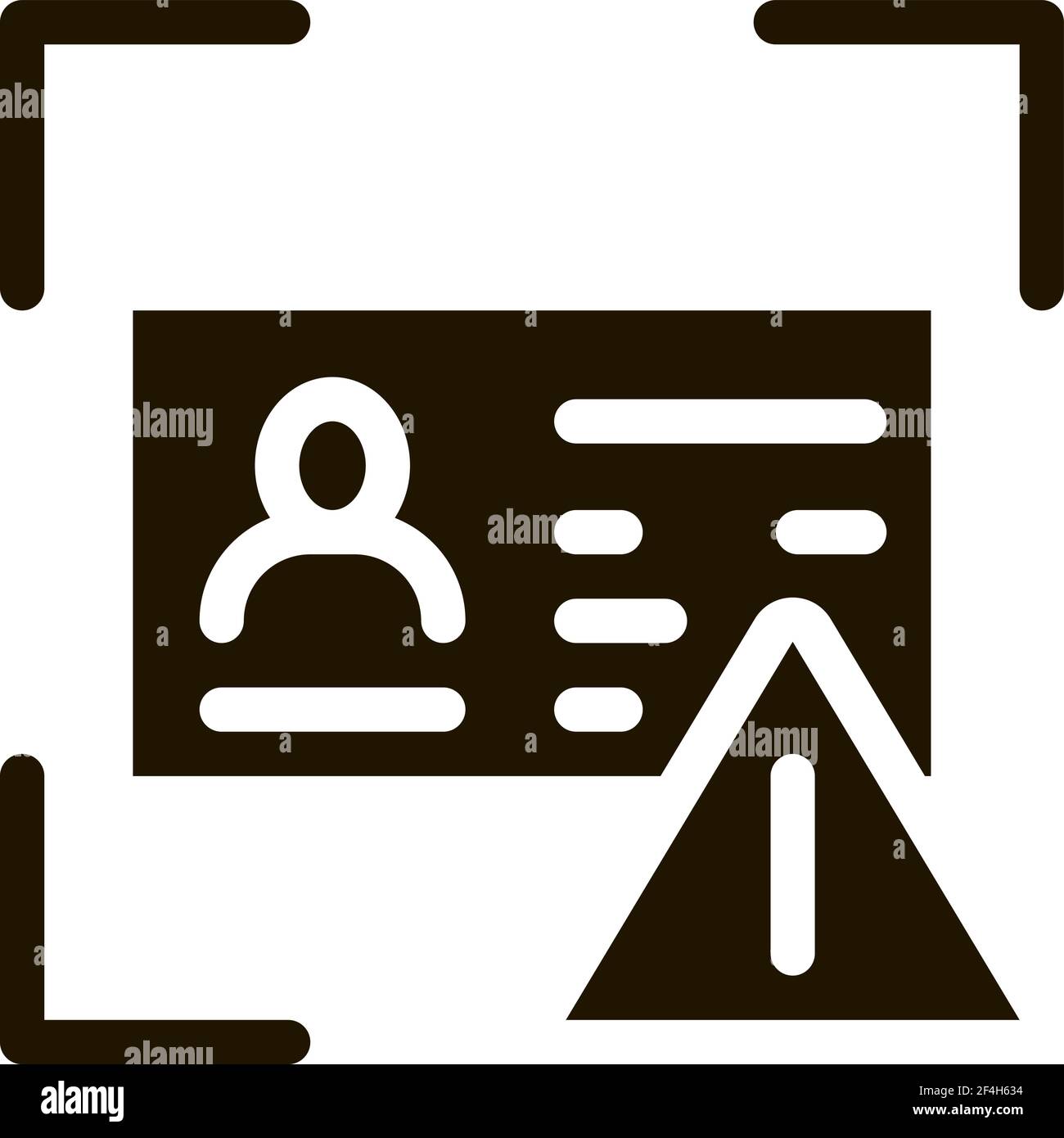 Fake Document Icon Vector Glyph Illustration Stock Vector Image & Art ...