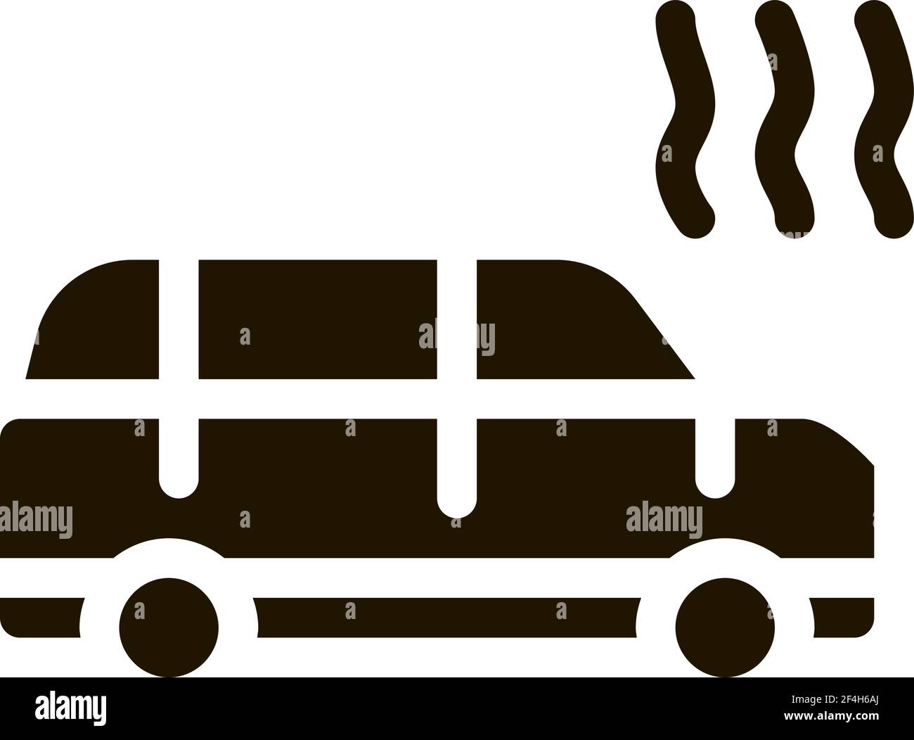 Smoking Car Icon Vector Glyph Illustration Stock Vector Image & Art - Alamy