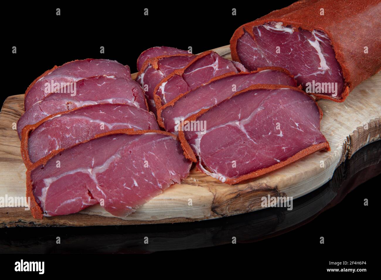 pastrami ( dried meat with spices ). beef bacon sliced. traditional ...
