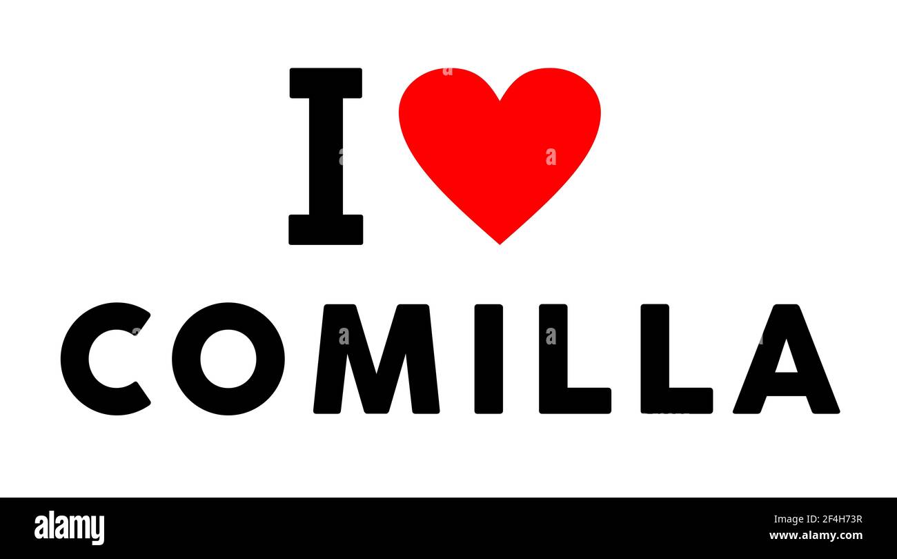 I love Comilla city like heart travel tourism symbol Stock Photo - Alamy