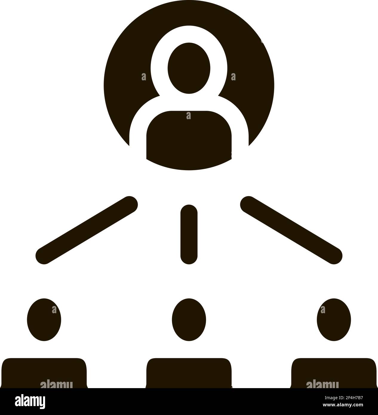 Human Meeting Icon Vector Glyph Illustration Stock Vector Image & Art ...