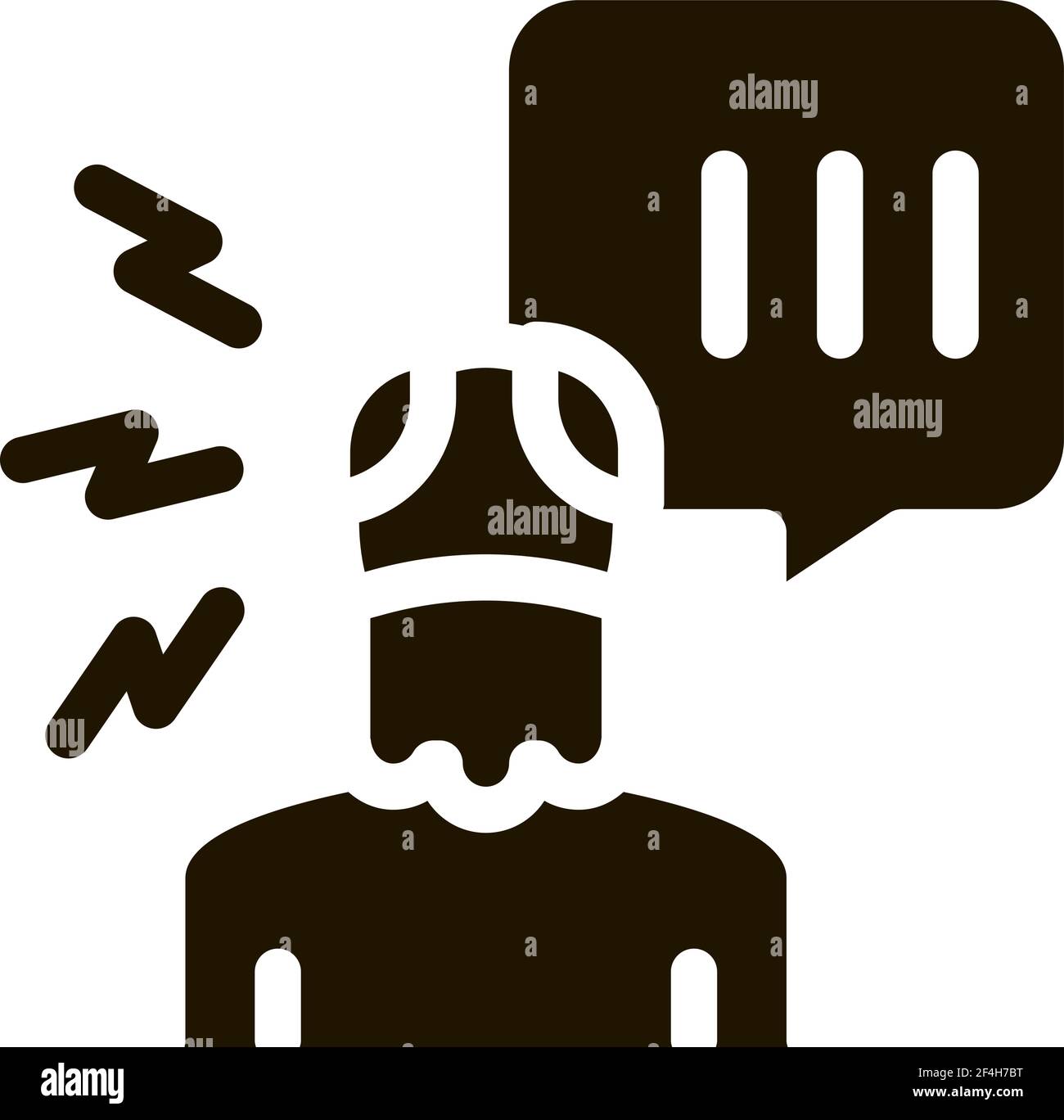 Old Man Screaming Icon Vector Glyph Illustration Stock Vector Image ...
