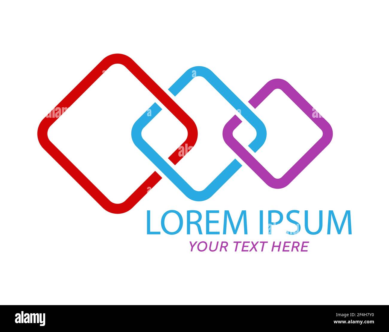 Editable template for company logo, emblem or brand. Simple vector ...