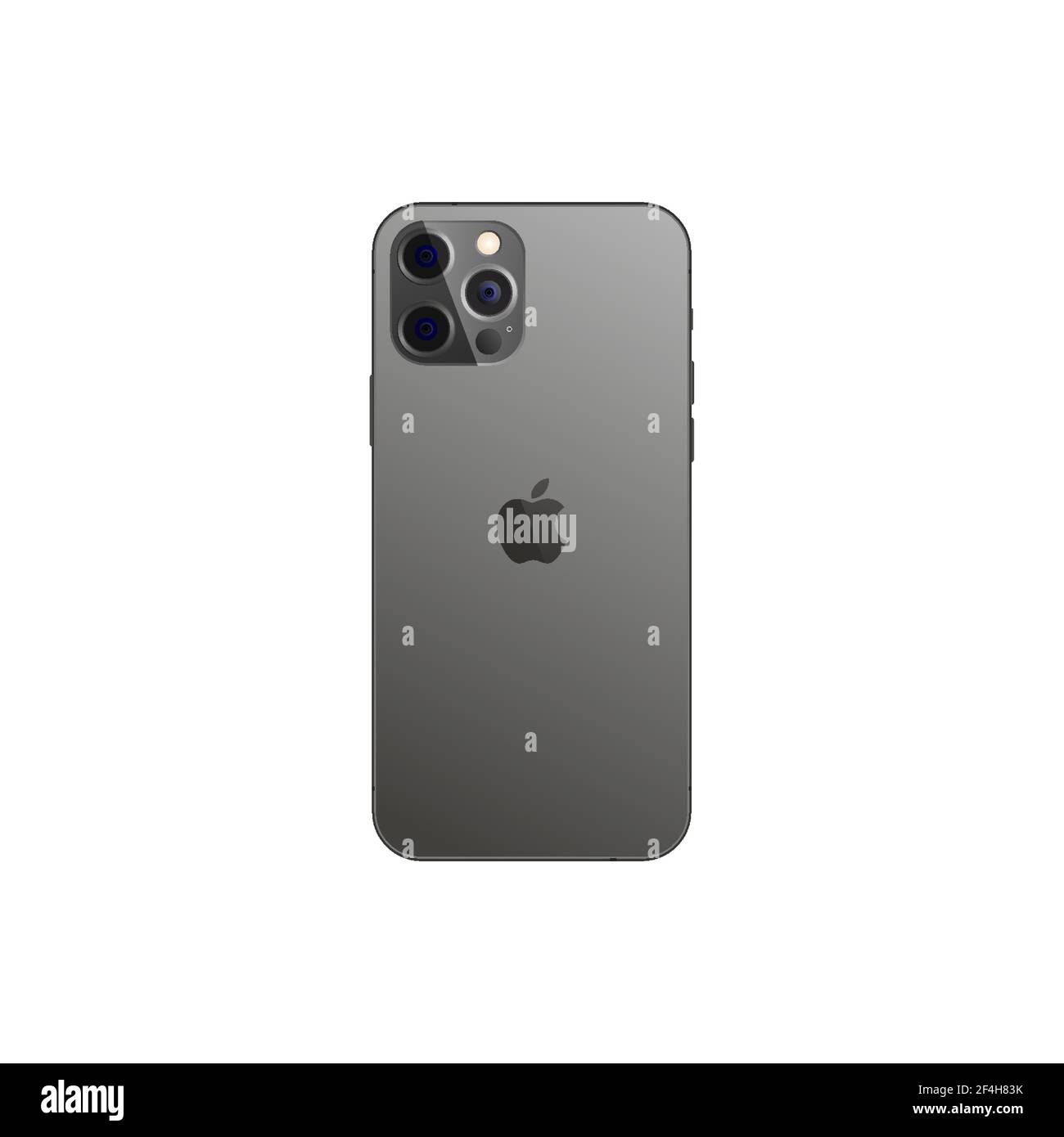 Realistic gray iPhone 12 pro mockup. Back side smartphone mockup ...