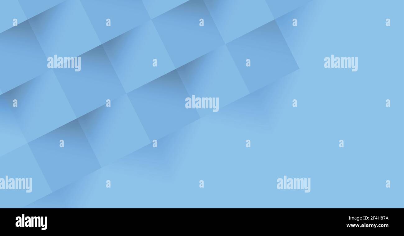 Abstract blue background, web template, squares with shadow - Vector ...