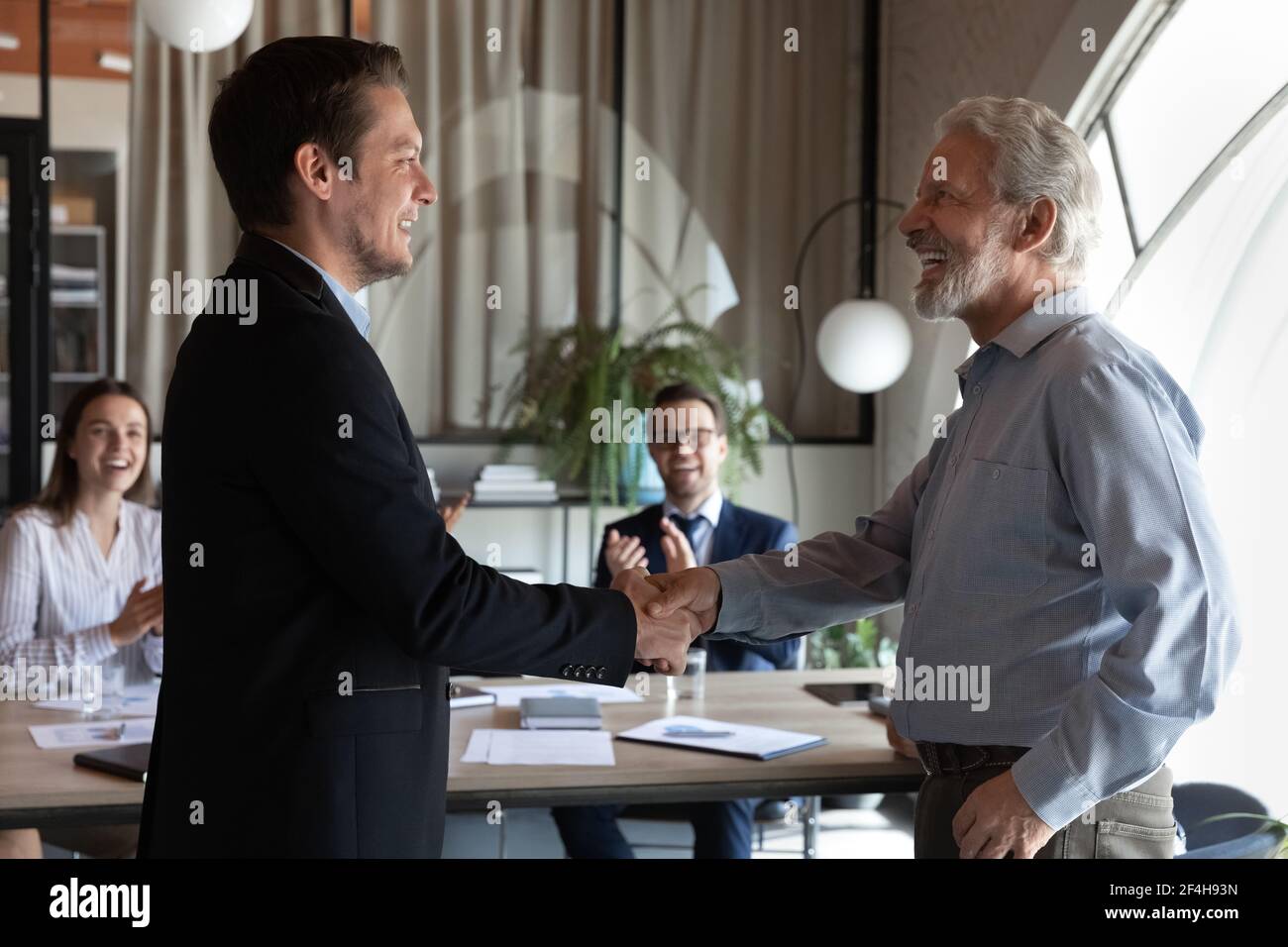 Closing deal business handshake in hi-res stock photography and images ...