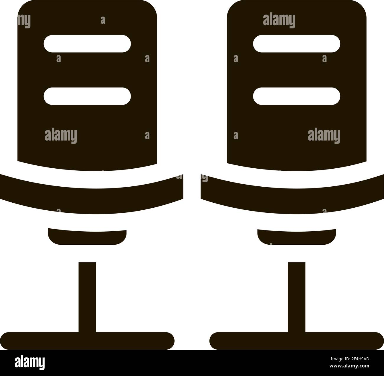 Player Chairs Icon Vector Glyph Illustration Stock Vector Image & Art ...