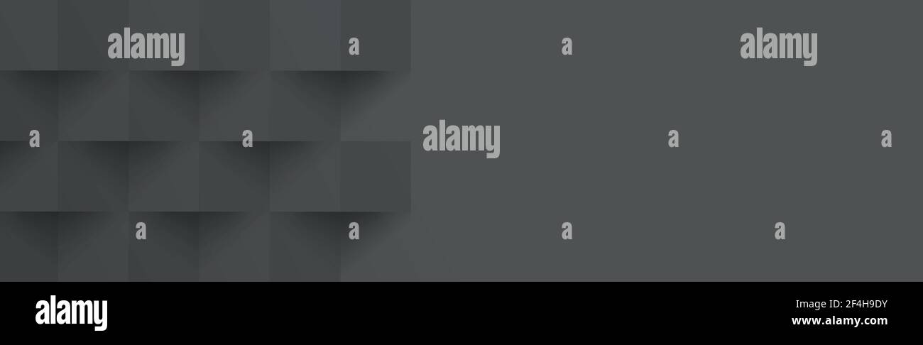 Abstract black background, web template, squares with shadow - Vector illustration Stock Vector ...