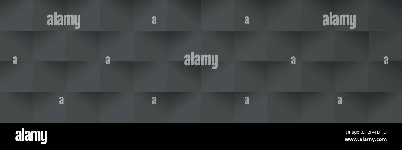 Abstract black background, web template, squares with shadow - Vector illustration Stock Vector ...