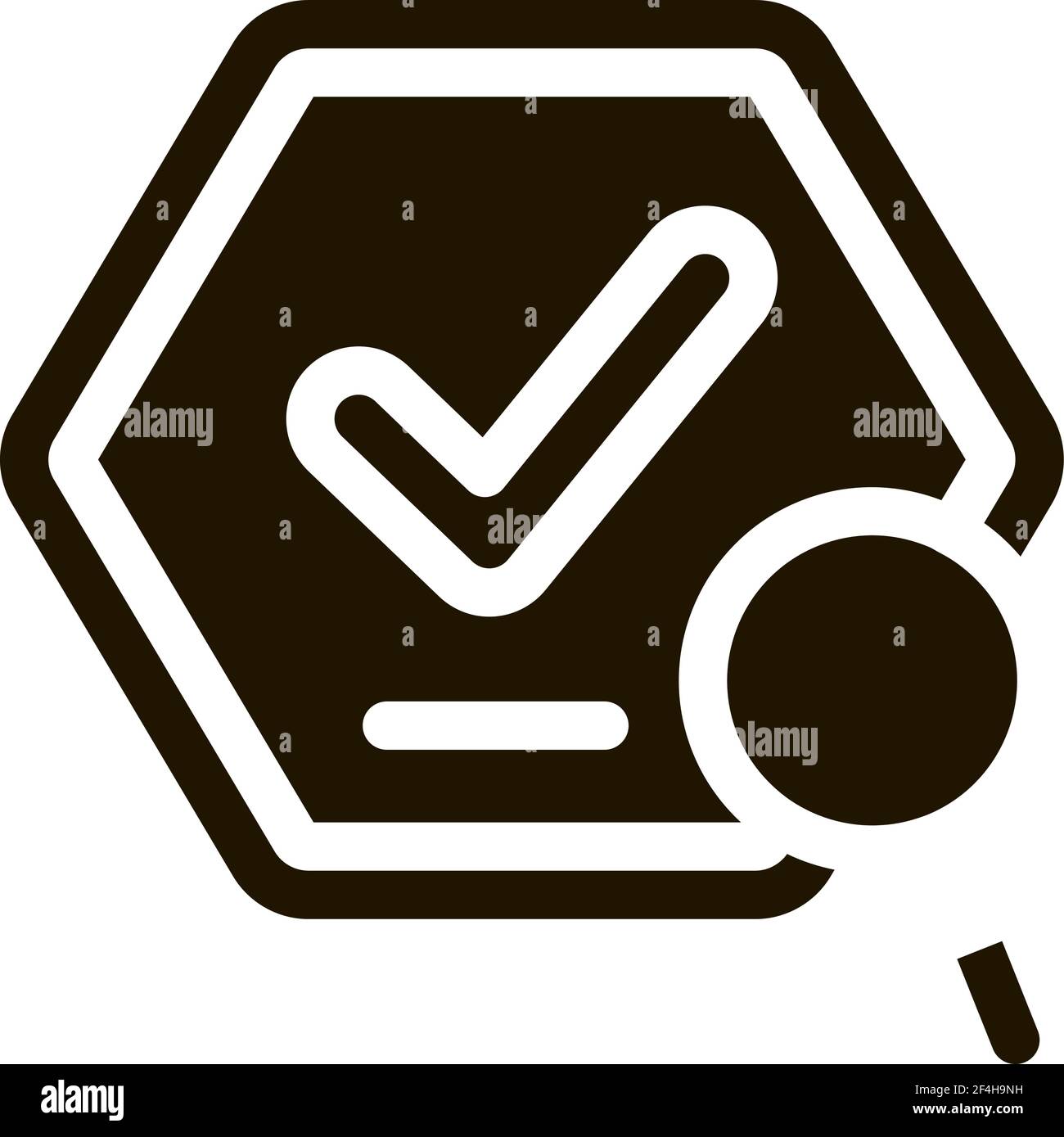 Check Mark Icon Vector Glyph Illustration Stock Vector Image & Art - Alamy