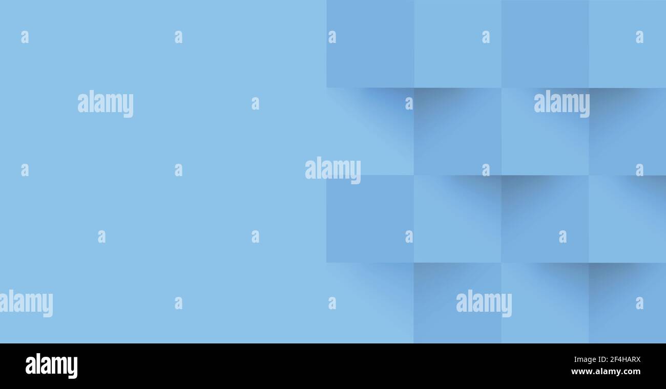 Abstract blue background, web template, squares with shadow - Vector ...