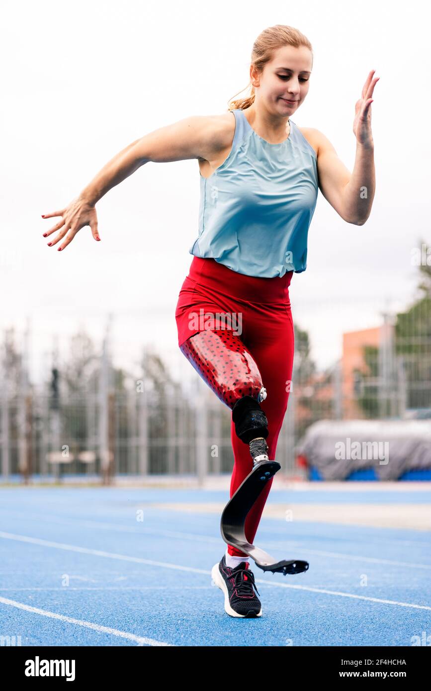 Prosthesis female athlete hi-res stock photography and images - Alamy