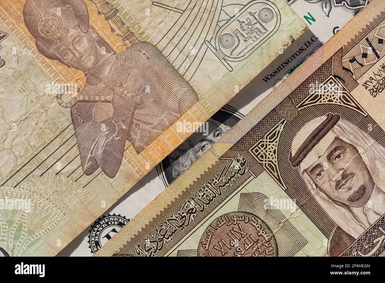 1 US dollar and old one riyal of Saudi Arabia, 50 piastres of Egypt for ...