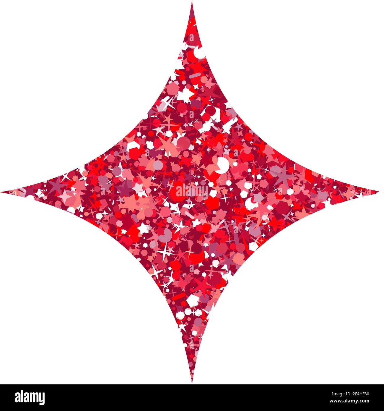 Vector luxury glitter red star. Rating, award and insignia Stock Vector ...