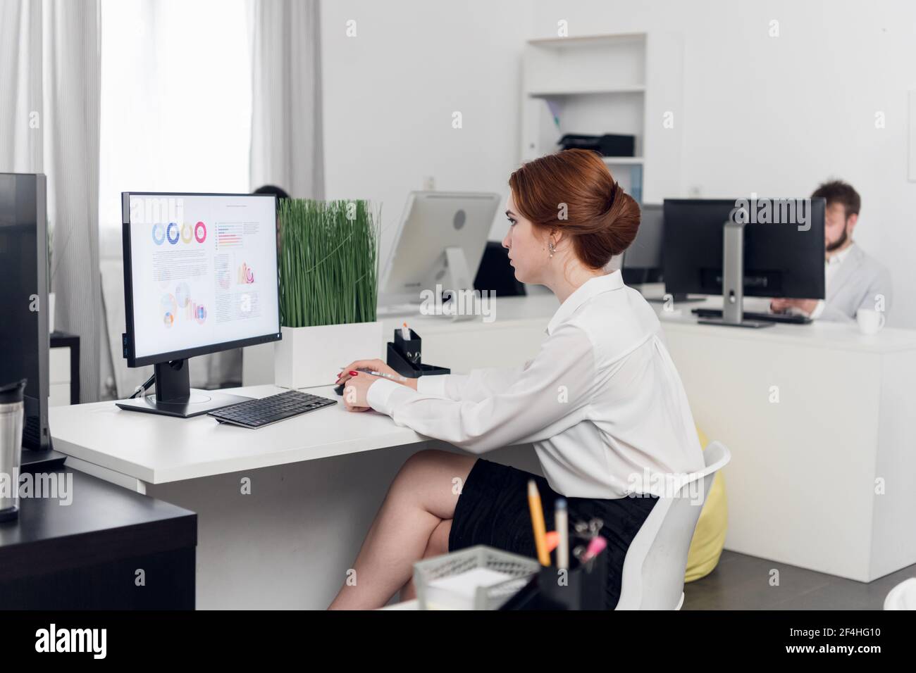 Routine office work in a large car insurance company. Rank and file ...