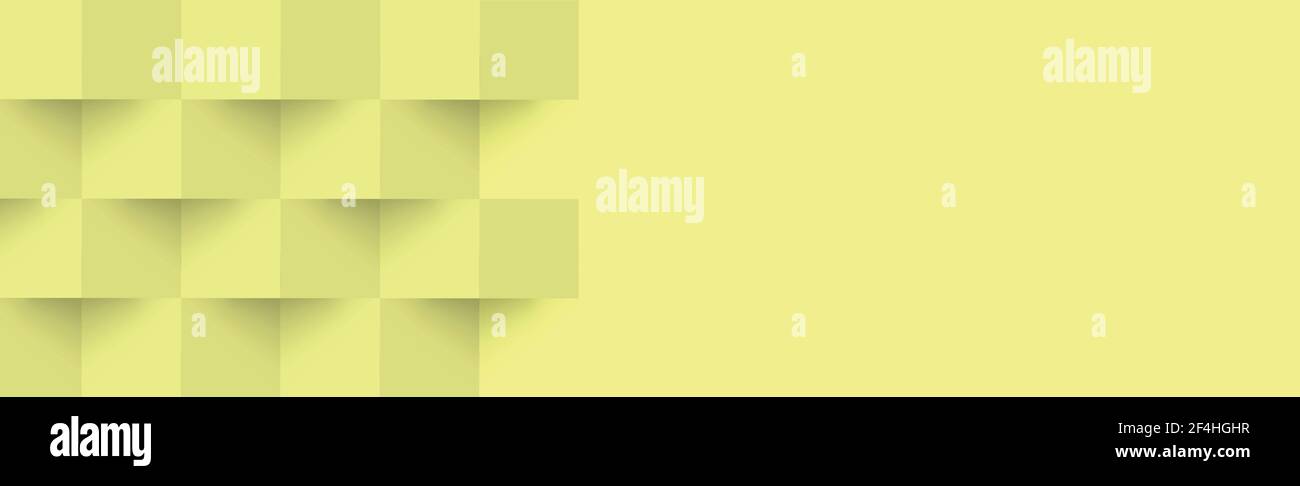 Abstract yellow background, web template, squares with shadow - Vector ...
