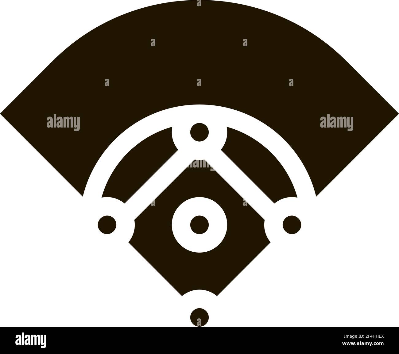 Baseball Field Icon Vector Glyph Illustration Stock Vector Image & Art ...