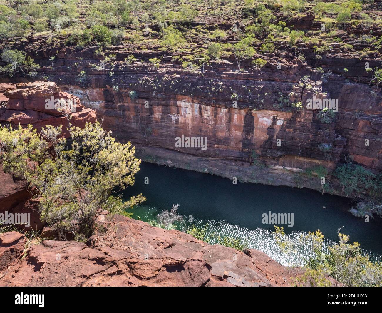 Lawn Hill Lower Gorge from Island Stack, Boodjamulla National Park ...