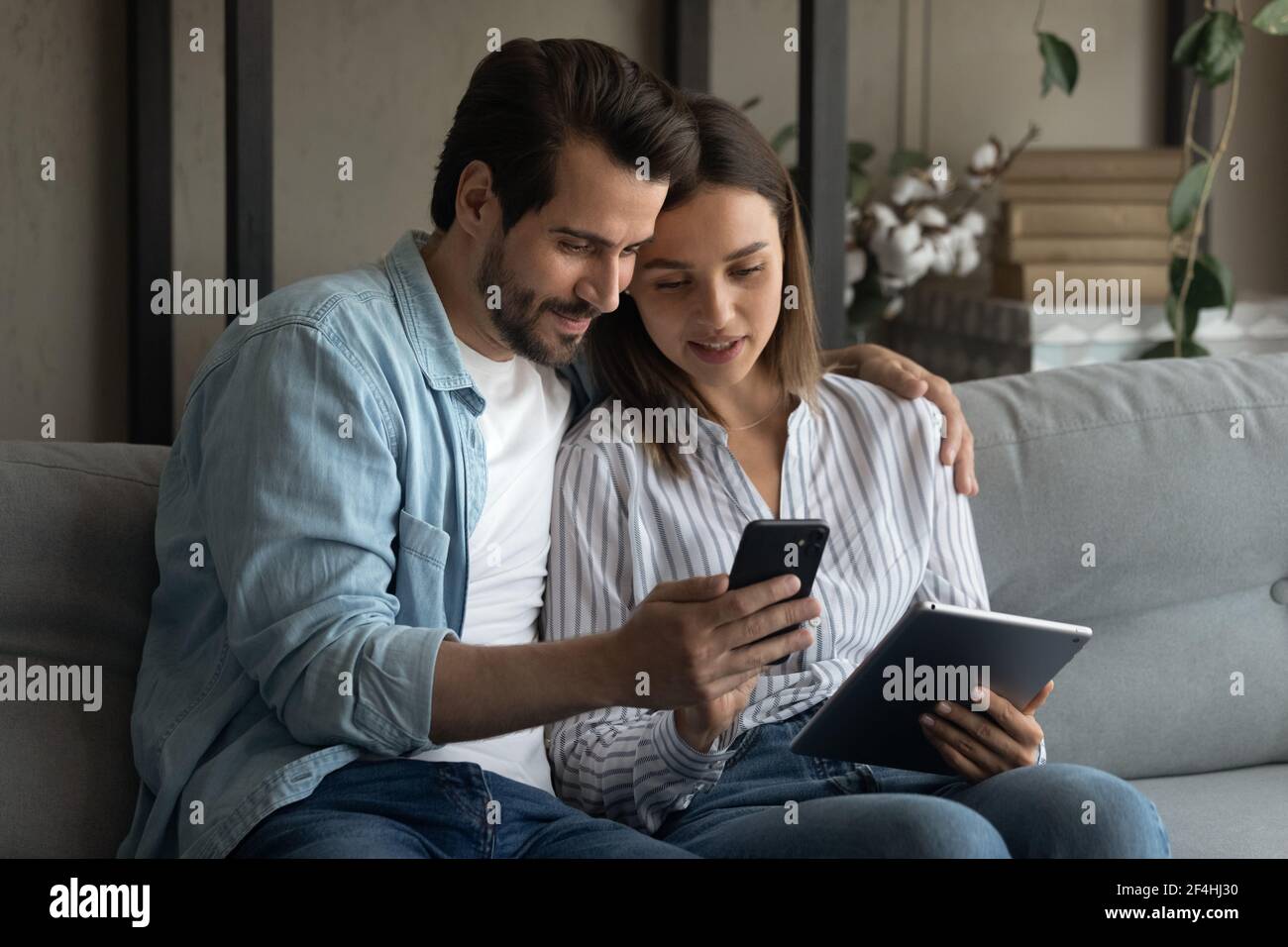 Family gadgets hi-res stock photography and images - Alamy
