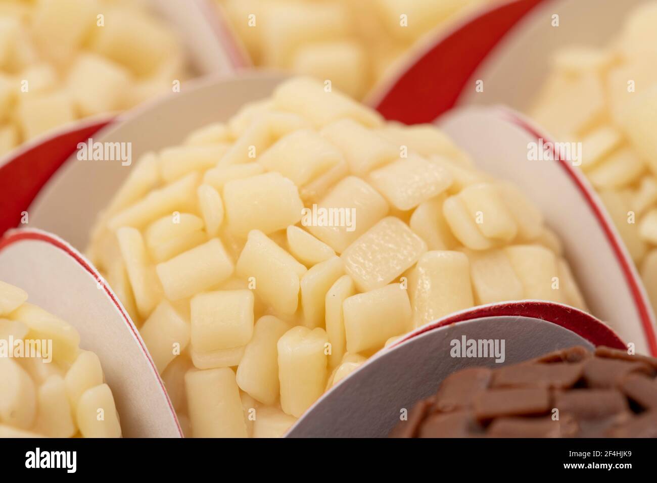 Brazilian traditional sweet brigadeiro candy, handmade Stock Photo - Alamy