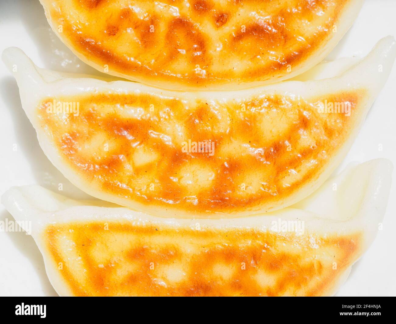 A top view of the delicious traditional dumplings on the plate Stock ...