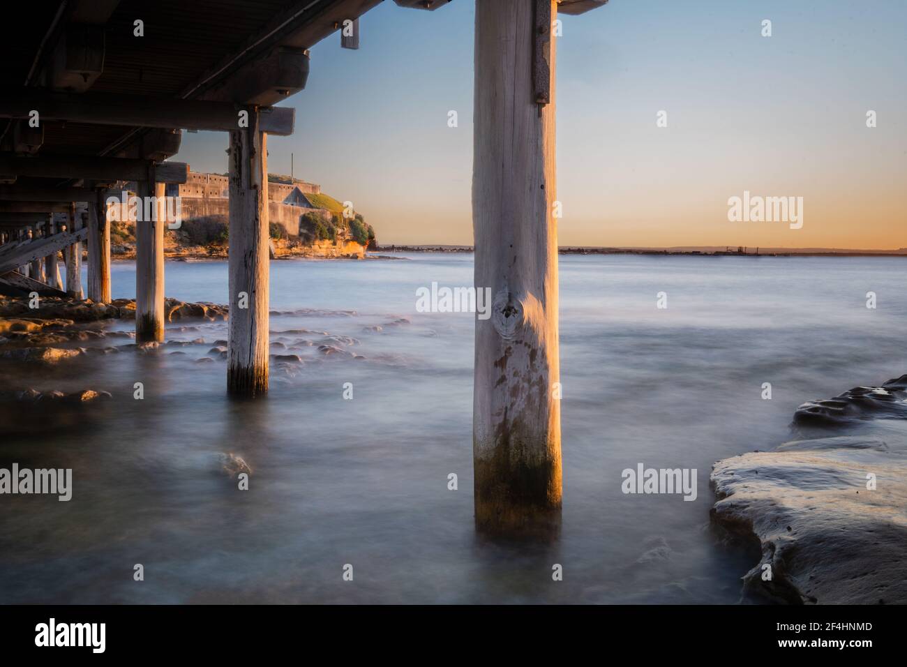 Old pier stumps hi-res stock photography and images - Alamy