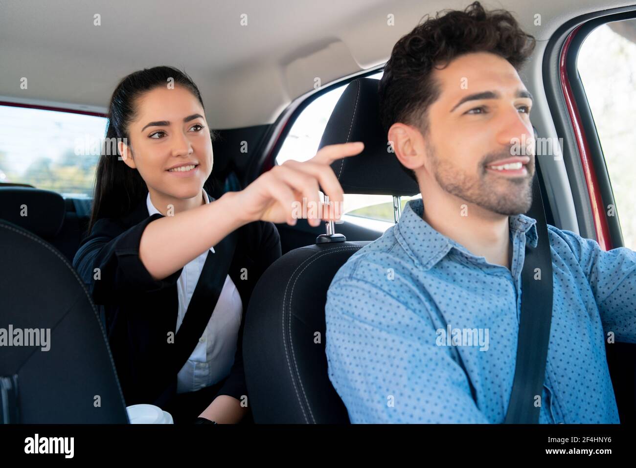 Driver pointing hi-res stock photography and images - Alamy
