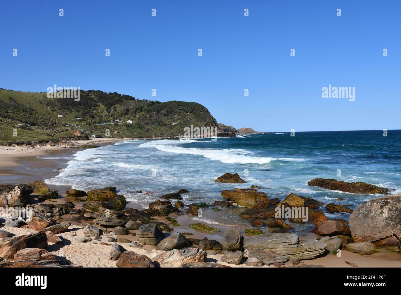 A breathtaking view of the rocky shore of Royal National Park, Figure 8 ...