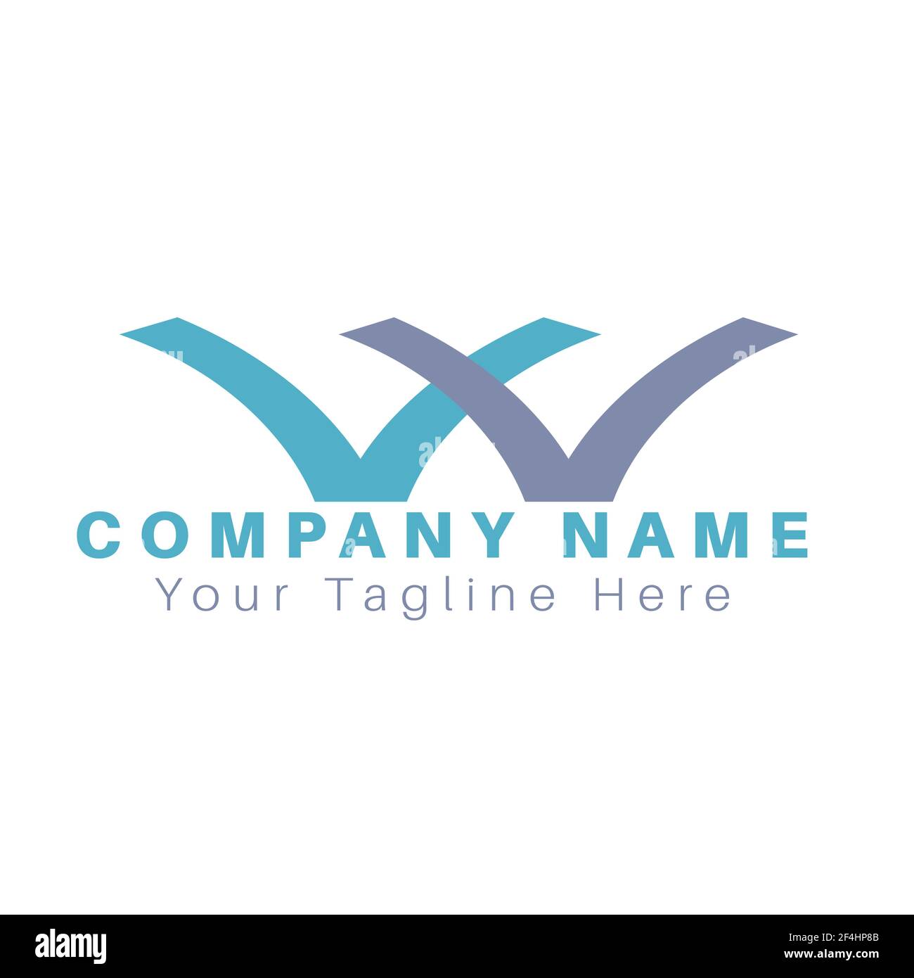 Minimalist text logo and symbols for business and company Stock Vector ...