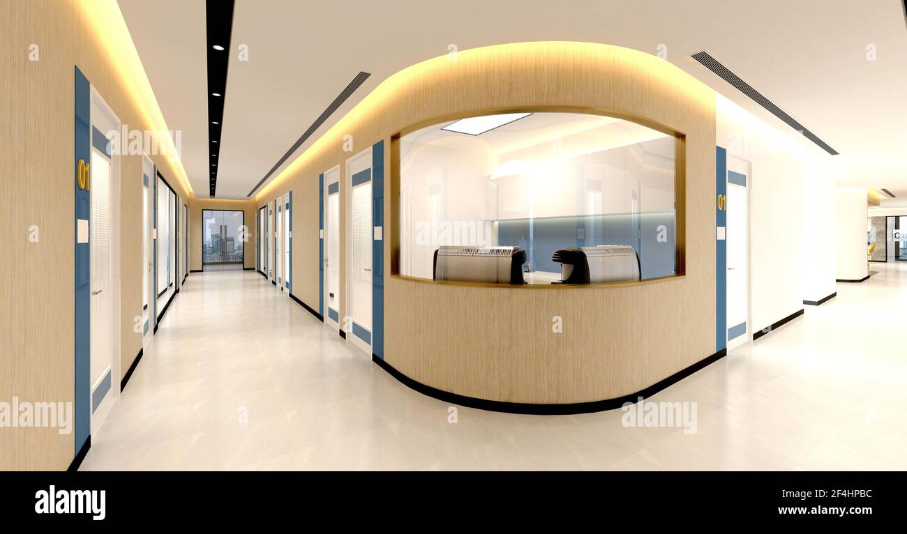 3d render of hospital and clinic interior Stock Photo - Alamy