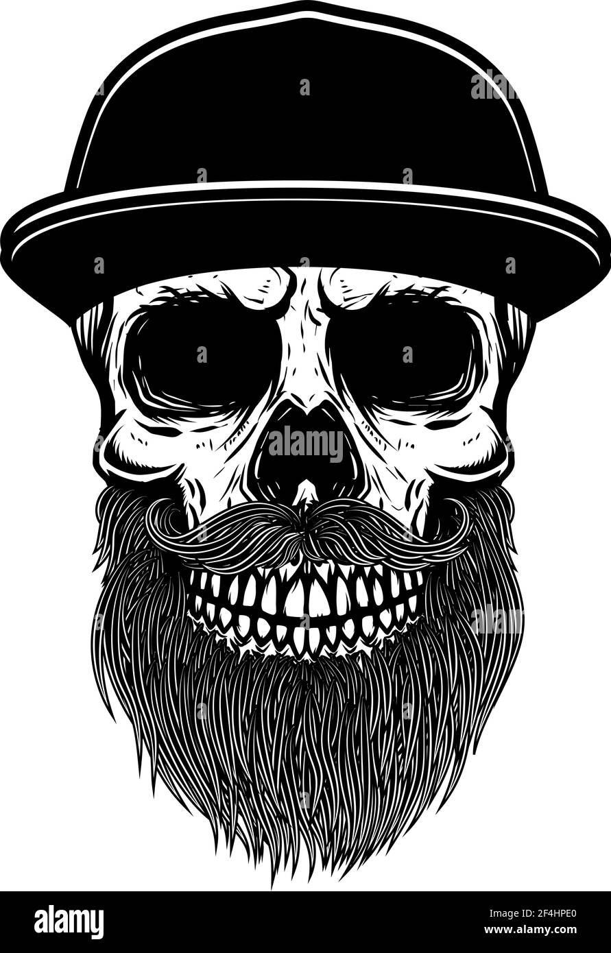 Skull Beard Logo