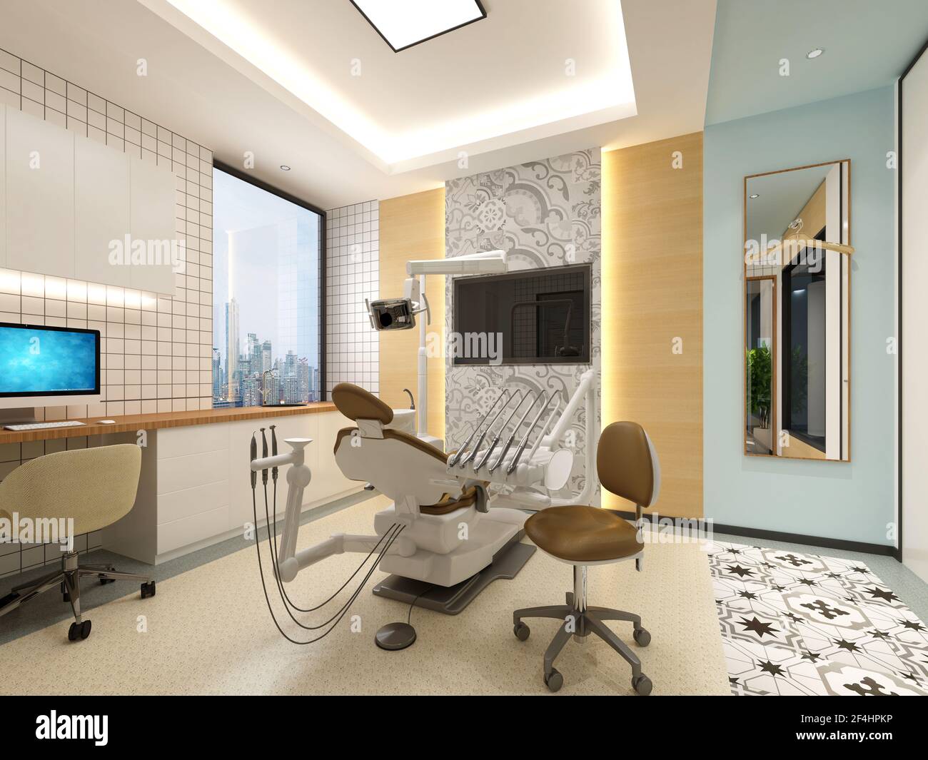 3d render of hospital and clinic interior Stock Photo - Alamy