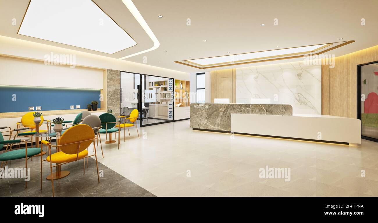 3d render of hospital and clinic interior Stock Photo - Alamy