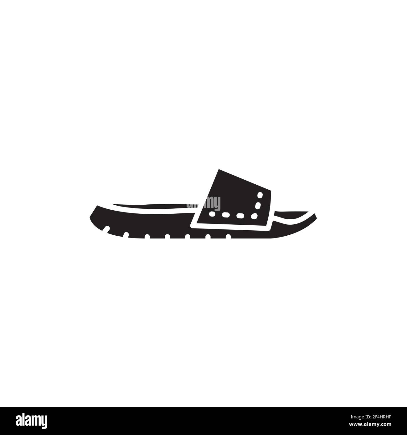 Sandals black glyph icon. Pictogram for web page, mobile app, promo. UI ...