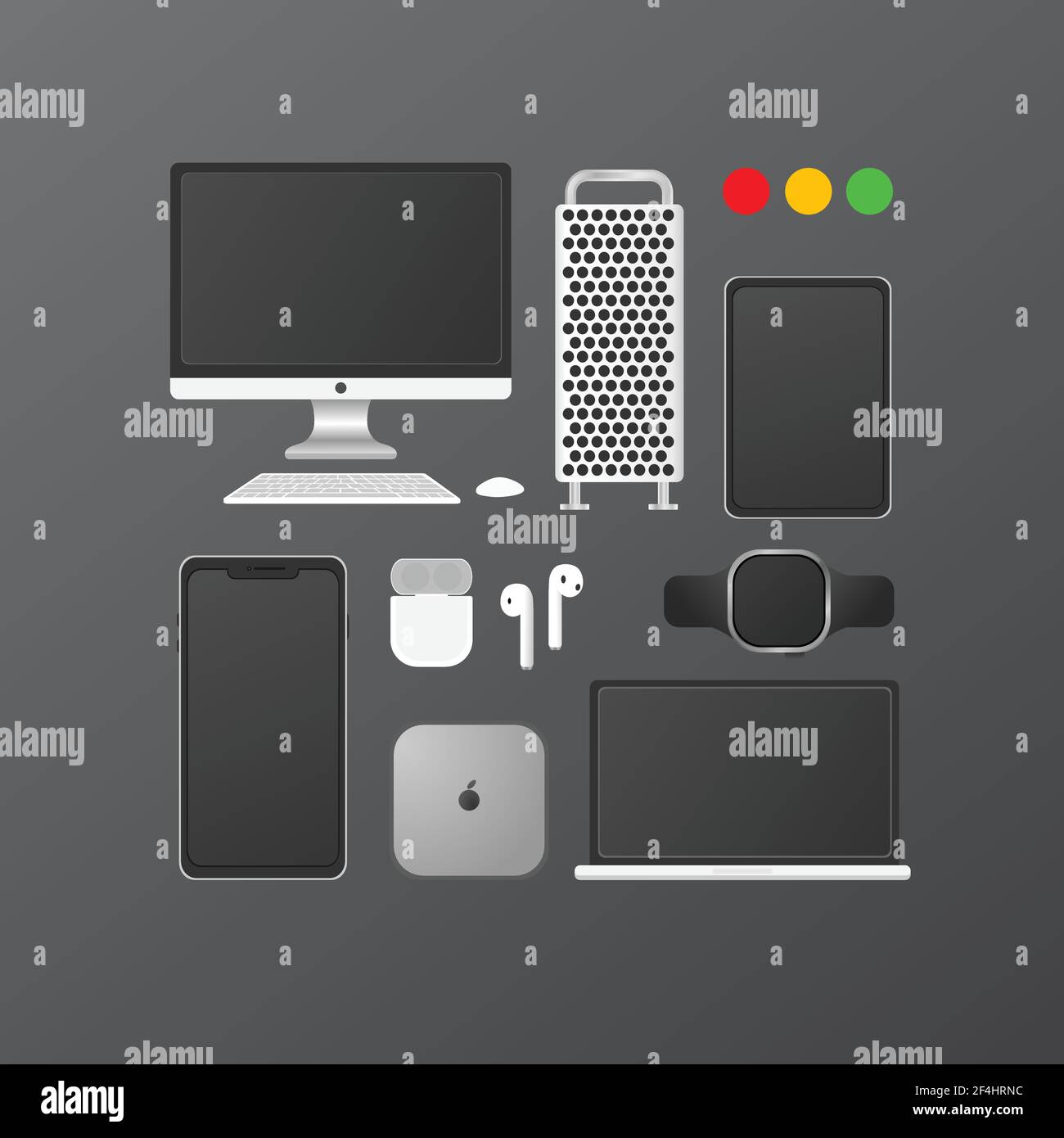 premium device vector set relevant for banner template, advertising and ...
