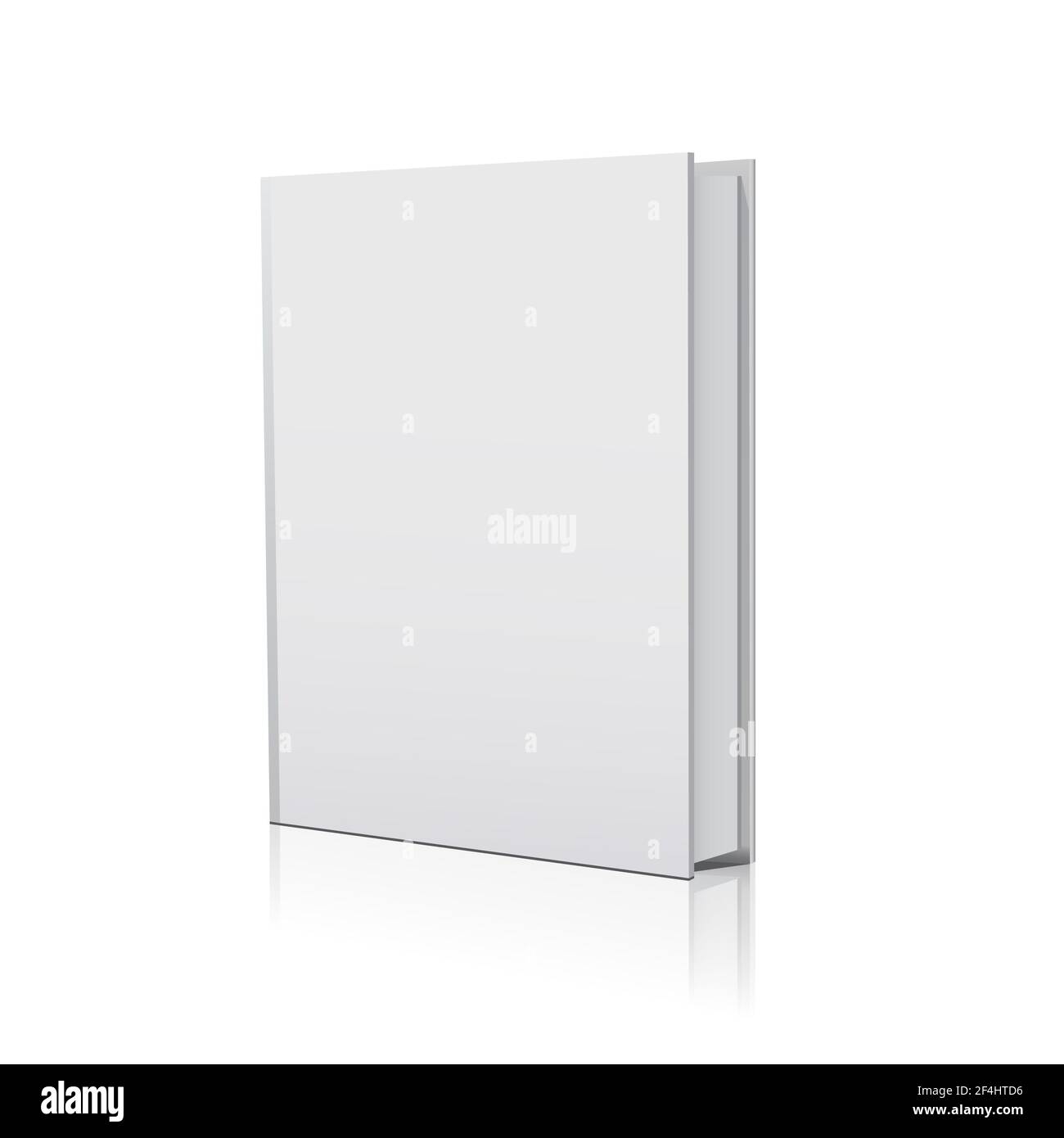 Blank book cover over white background Stock Photo - Alamy