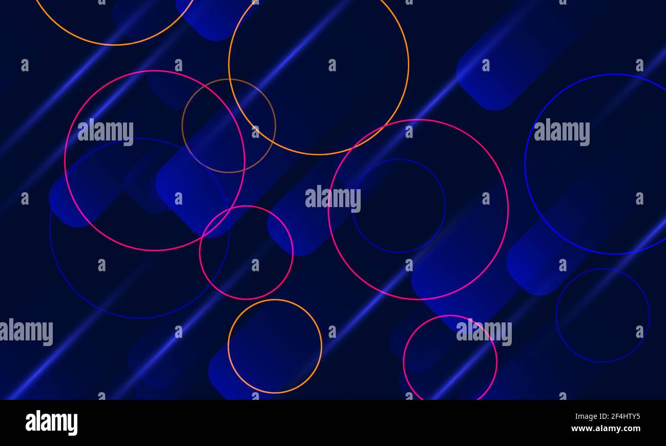 Abstract colorful futuristic rounded shape background. Vector ...