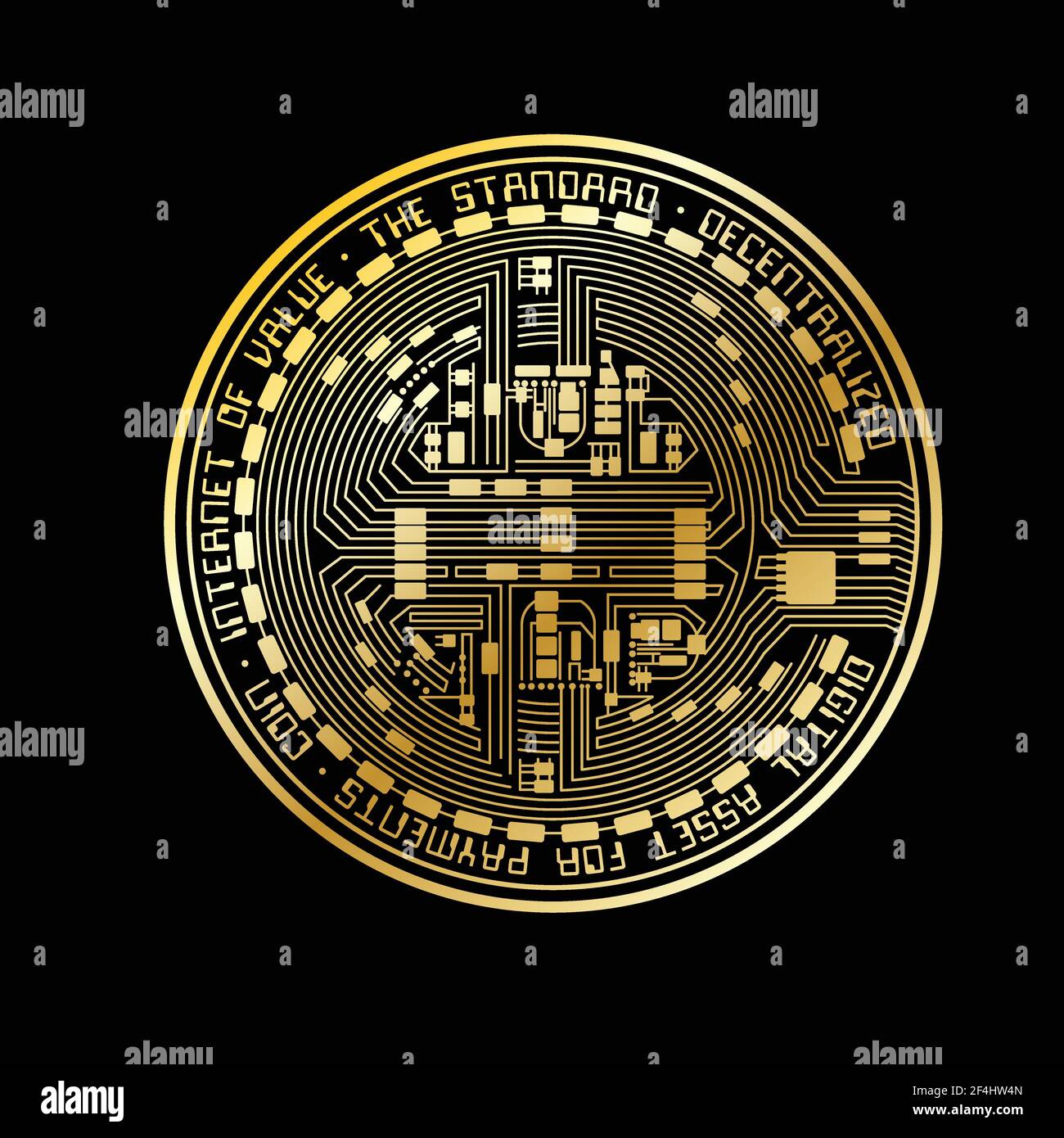 Empty coin gold silhouette Stock Vector Image & Art - Alamy