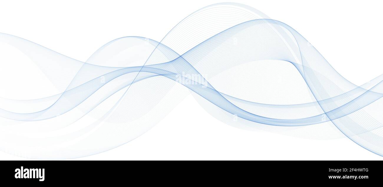 Abstract blue wave vector background Blue wave flow Stock Vector Image ...