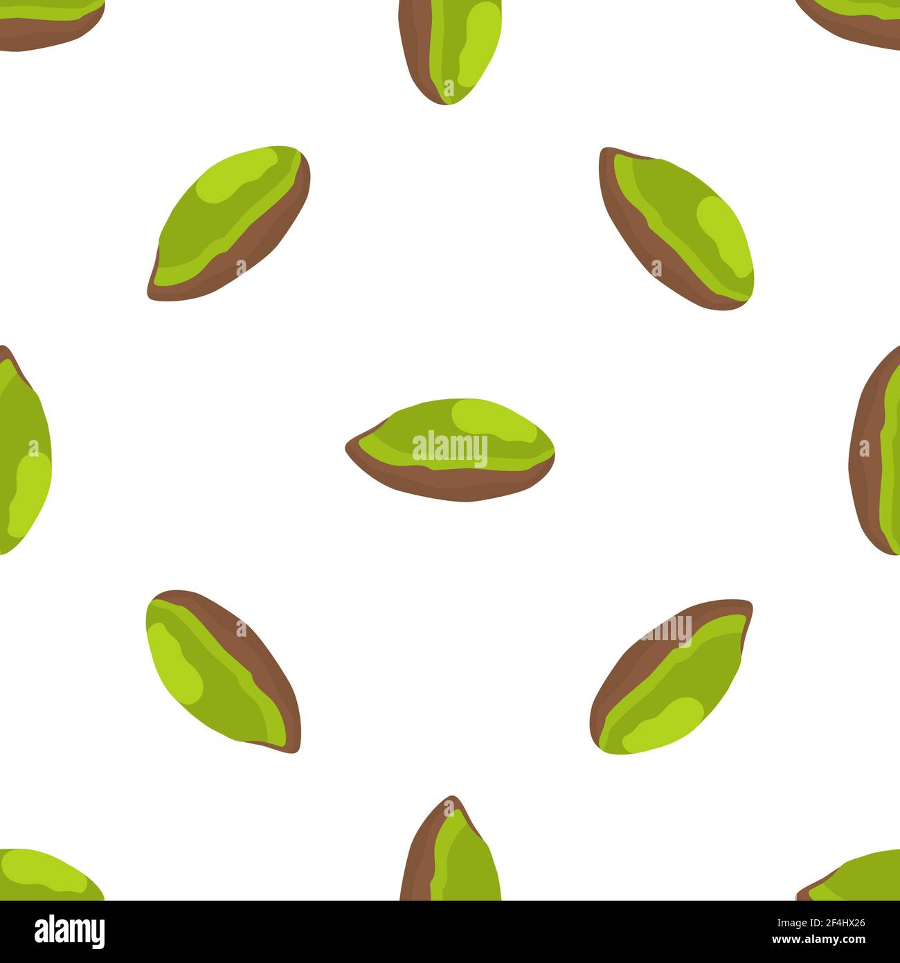Illustration on theme big pattern identical types pistachio, nut equal ...