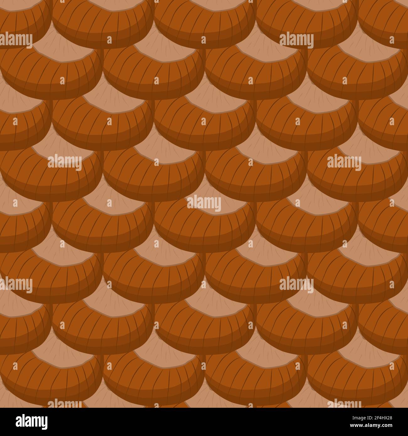 Illustration on theme big pattern identical types hazelnut, nut equal ...