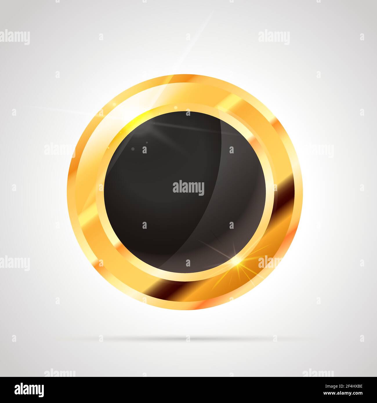 Golden badge hi-res stock photography and images - Alamy