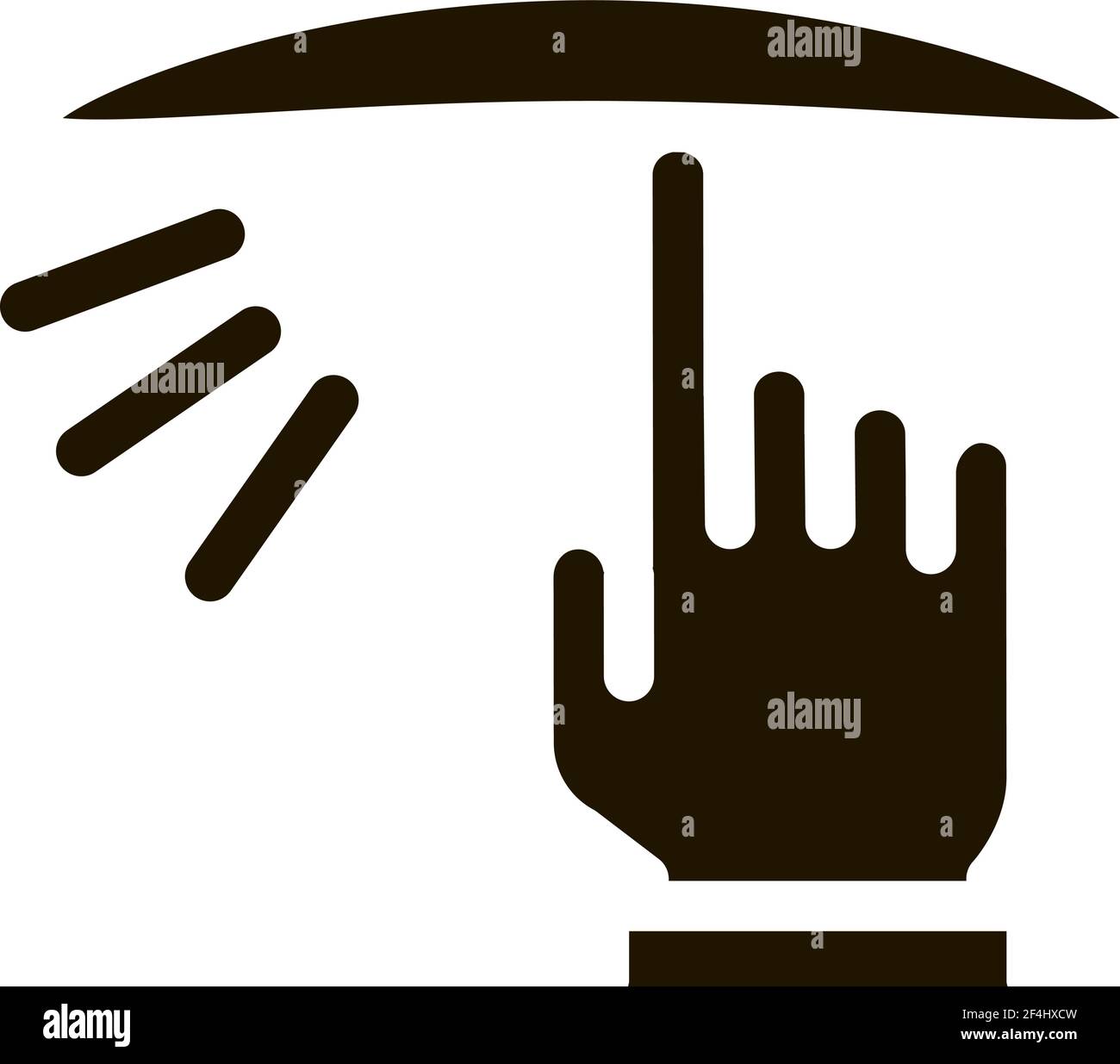 Twist Dough Hand Icon Vector Glyph Illustration Stock Vector Image ...