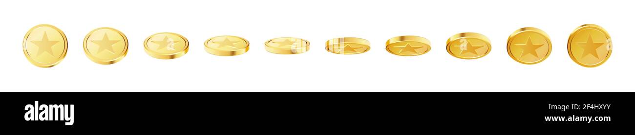 Gold star illustration Cut Out Stock Images & Pictures - Alamy