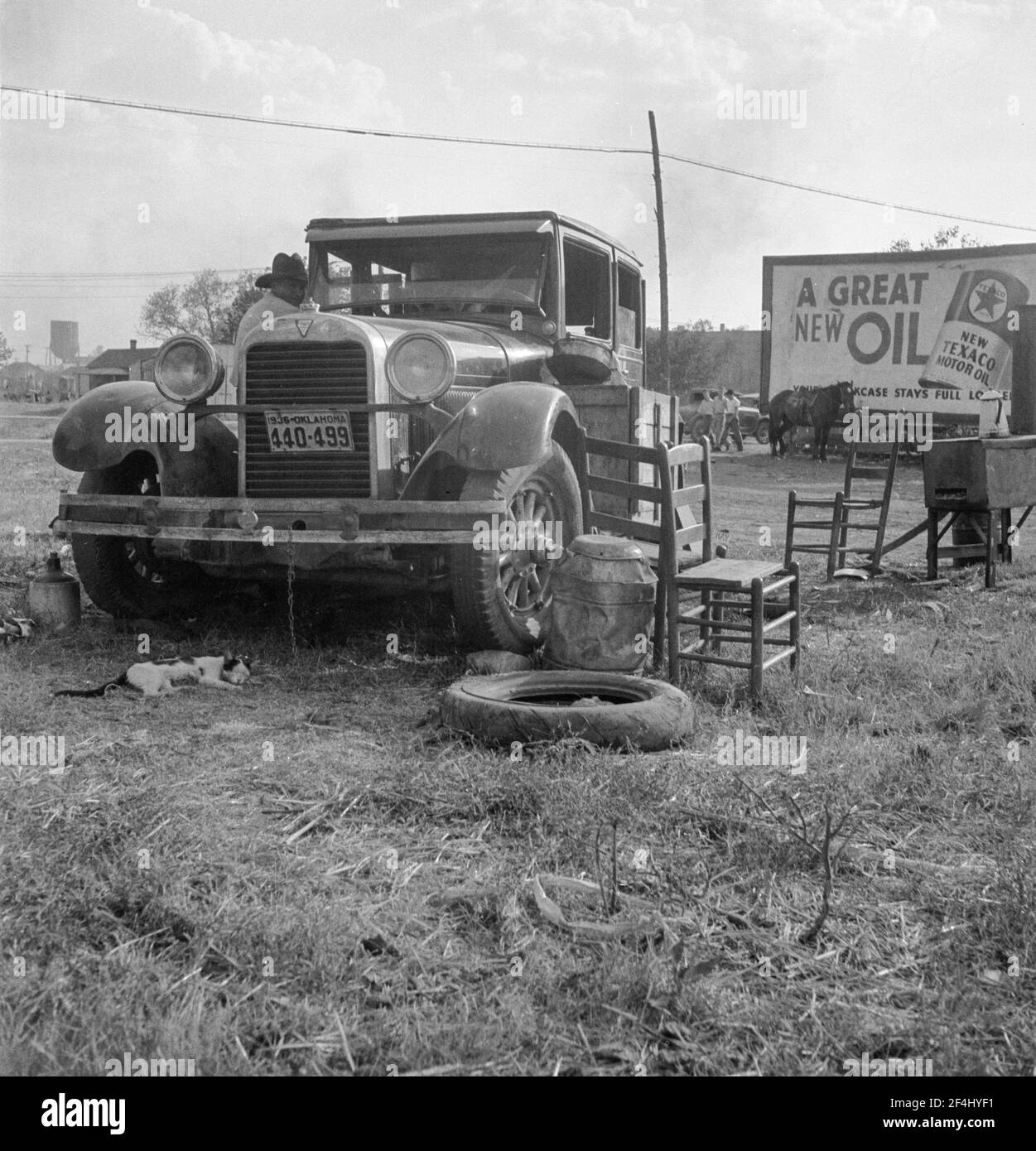 People living in miserable poverty. Elm Grove, Oklahoma County ...
